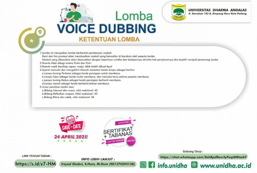 Unidha Competition 2021 | Universitas Dharma Andalas