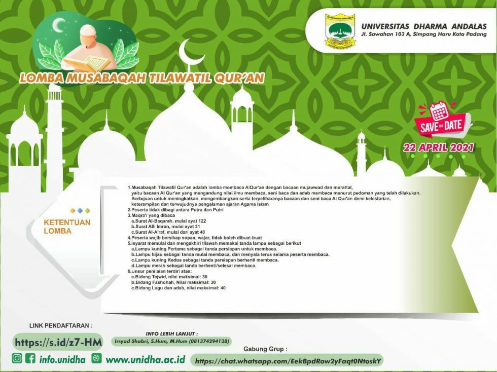 Unidha Competition 2021 | Universitas Dharma Andalas